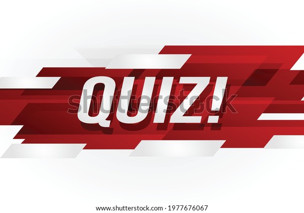 Quiz Word Concept Vector Illustration Modern Stock Vector (Royalty Free ...