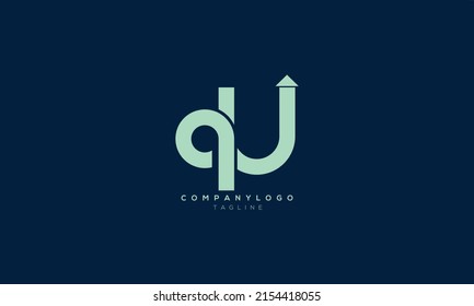 Quj Qu Jq Abstract Initial Monogram Stock Vector (Royalty Free ...