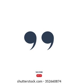 Quotation Mark Symbol Double Quotes Stock Vector (Royalty Free ...