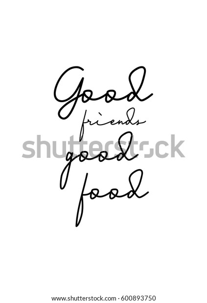 Quote Food Calligraphy Style Hand Lettering Stock Vector (Royalty Free ...