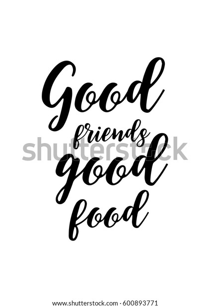 Quote Food Calligraphy Style Hand Lettering Stock Vector (Royalty Free ...
