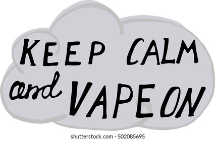 Quotes About Vaping Vector Vintage Illustration Stock Vector (Royalty ...