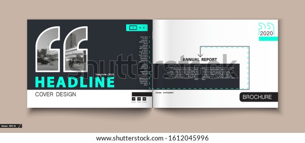 Quotes Book Cover Design White Turquoise Stock Vector (Royalty Free ...