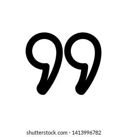 Quotes Icon Quotes Symbol Flat Design Stock Vector (Royalty Free ...
