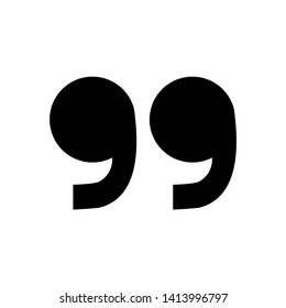 Quotes Icon Quotes Symbol Flat Design Stock Vector (Royalty Free ...