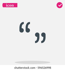 Quotation Mark Symbol Double Quotes End: стоковая иллюстрация ...