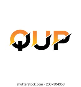 Qup Letter Logo Design Vector Stock Vector (Royalty Free) 2007304358 ...