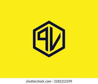 Qv Logo Design Vector Template Stock Vector (Royalty Free) 2181212199 ...