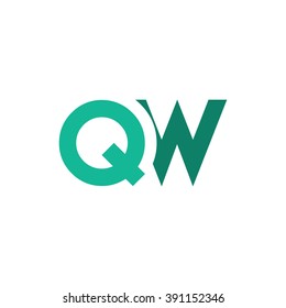 Qw Logo Stock Vector (Royalty Free) 391152346 | Shutterstock