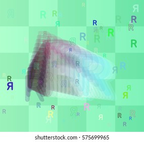R Alphabet Template Texture Stock Vector (Royalty Free) 575699965 ...