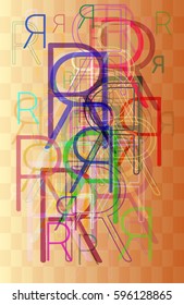 R Alphabet Texture Icon Stock Vector (Royalty Free) 596128865 ...