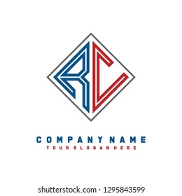 R C Initial Letter Modern Logo Stock Vector (Royalty Free) 1295843599 ...