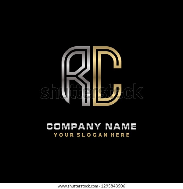 R C Initial Letter Modern Logo Stock Vector (Royalty Free) 1295843506 ...