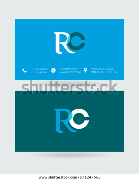 R C Letter Logo Design Vector 스톡 벡터(로열티 프리) 571247665 | Shutterstock