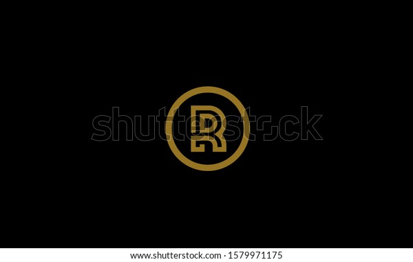 R Circle Alphabet Letter Monogram Icon Stock Vector (Royalty Free ...