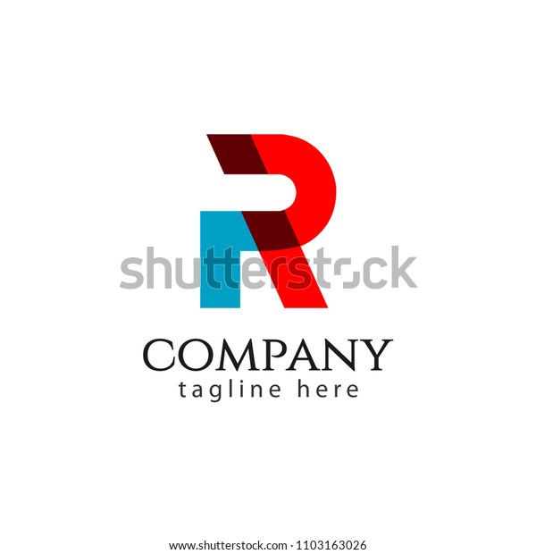 R Company Logo Vector Template Design Stock Vector (Royalty Free ...