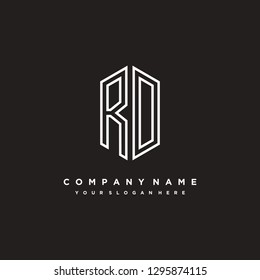 R D Initial Letter Modern Logo Stock Vector (Royalty Free) 1295874115 ...