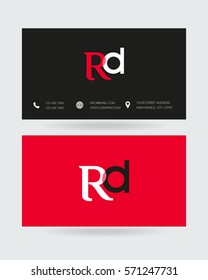 R D Letter Logo Design Vector Stock Vector (Royalty Free) 571247731 ...