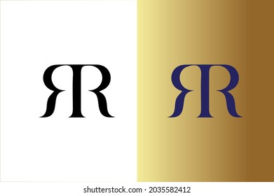 R R Elegant Logo Initials Company Stock Vector (Royalty Free ...