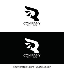 R Fly Logo Design Premium Vector Stock Vector (Royalty Free) 2205125287 ...