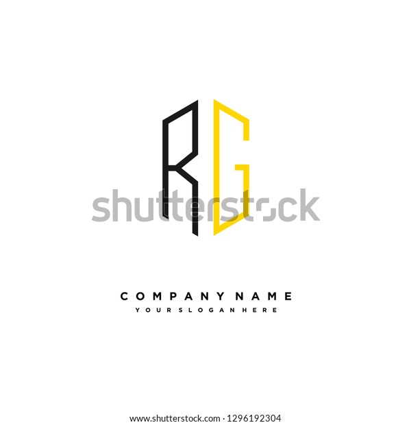 R G Initial Letter Modern Logo Stock Vector (Royalty Free) 1296192304 ...