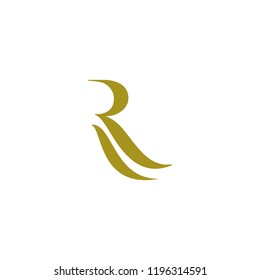 R Gold Logo Stock Vector (Royalty Free) 1196314591 | Shutterstock