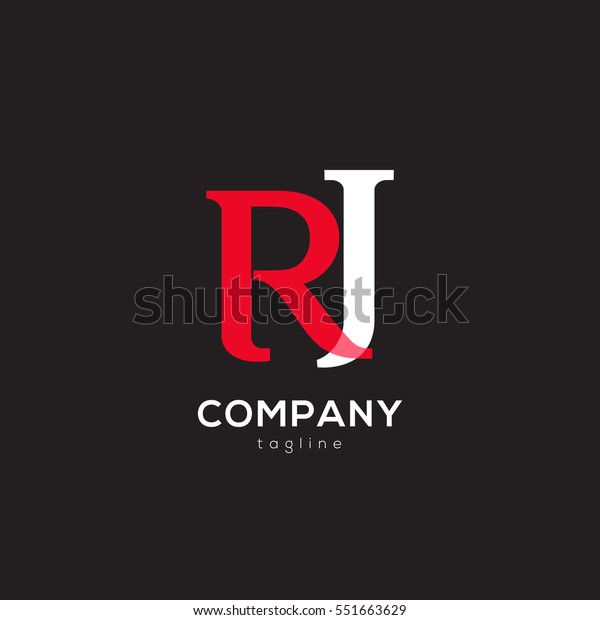 R J Letter Logo Design Vector Stock Vector (Royalty Free) 551663629 ...