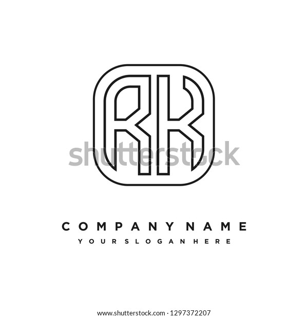 R K Initial Letter Modern Logo Stock Vector (Royalty Free) 1297372207 ...
