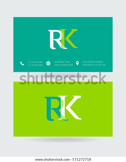 R K Letter Logo Design Vector Stock Vector (Royalty Free) 571272718 ...