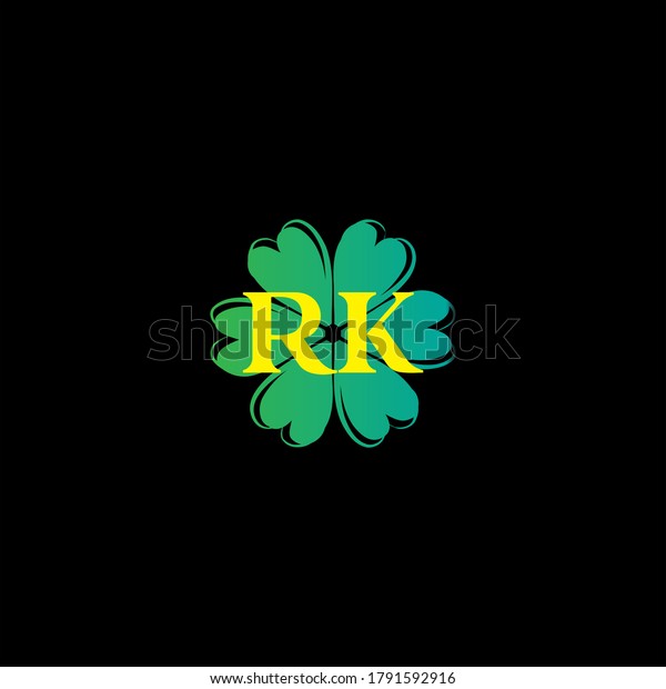 R K Letter Logo Monogram Design Stock Vector (Royalty Free) 1791592916 ...