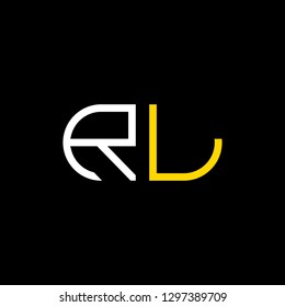 R L Initial Letter Modern Logo Stock Vector (Royalty Free) 1297389709 ...
