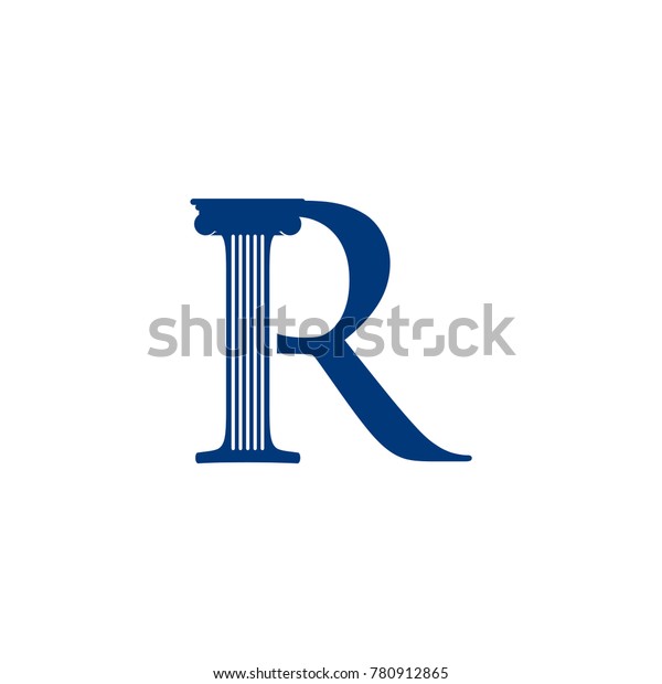 R Legal Logo Stock Vector (Royalty Free) 780912865