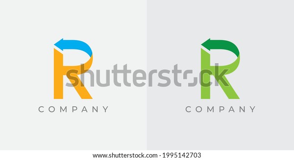 R Letter Arrow Logo Vector Stock Vector (Royalty Free) 1995142703 ...