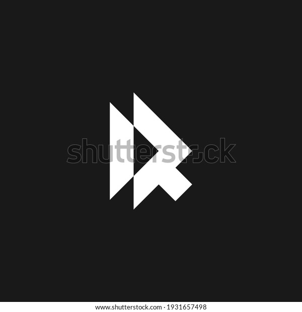 R Letter Arrow Vector Illustration Icon Stock Vector (Royalty Free ...
