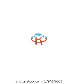 R Letter Circle Logo Concept Letter Stock Vector (Royalty Free ...
