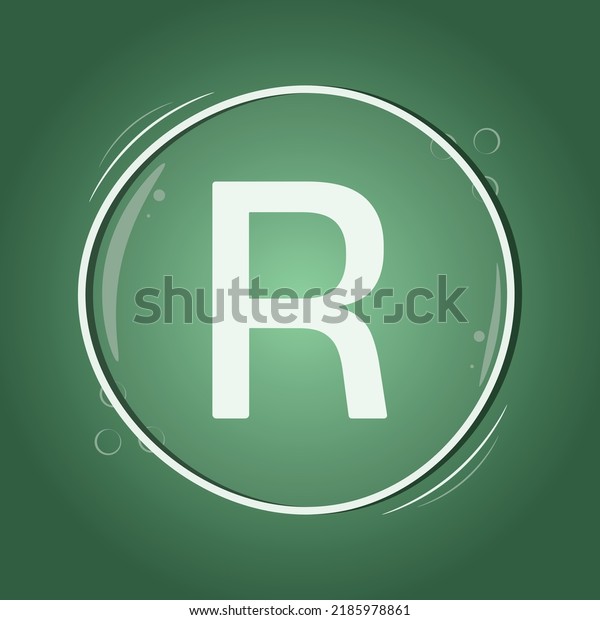 R Letter Circle Logo Design On Stock Vector (Royalty Free) 2185978861 ...