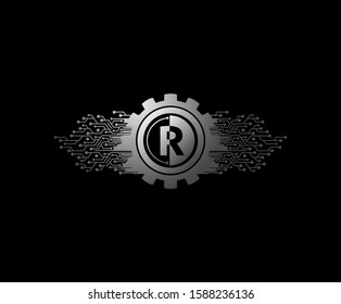 M Letter Digital Data Logo Icon Stock Vector (Royalty Free) 1588236190