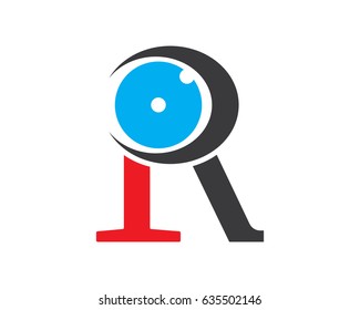 R Letter Eye Logo Stock Vector (Royalty Free) 635502146 | Shutterstock