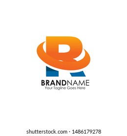 R Letter Initial Logo Design Template Stock Vector (Royalty Free ...