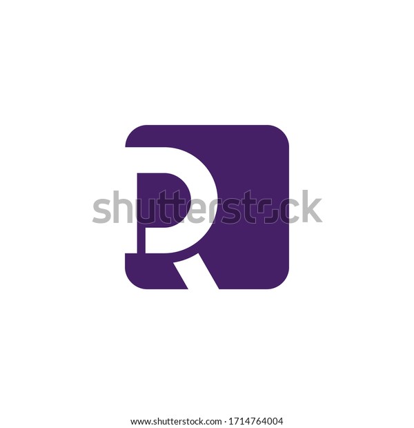 R Letter Logo Square Letter R Stock Vector (Royalty Free) 1714764004 ...