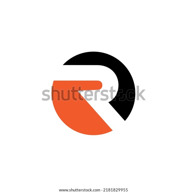 R Letter Logo Vector Black Color Stock Vector (Royalty Free) 2181829955 ...