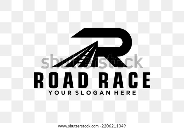R Road Logo Design Racing Automotive Stock Vector (Royalty Free ...