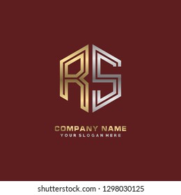 R S Initial Letter Modern Logo Stock Vector (Royalty Free) 1298030125 ...