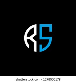 R S Initial Letter Modern Logo Stock Vector (Royalty Free) 1298030179 ...