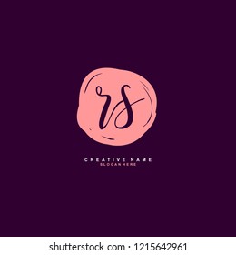 R S Rs Initial Logo Template Stock Vector (Royalty Free) 1215642961 ...