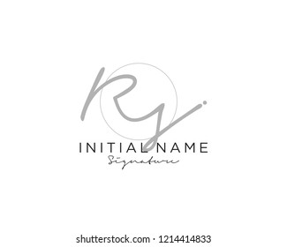 R S Signature Initial Logo Template Stock Vector (Royalty Free ...