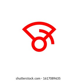 R Signal Logo Design Vector Template Stock Vector (Royalty Free ...
