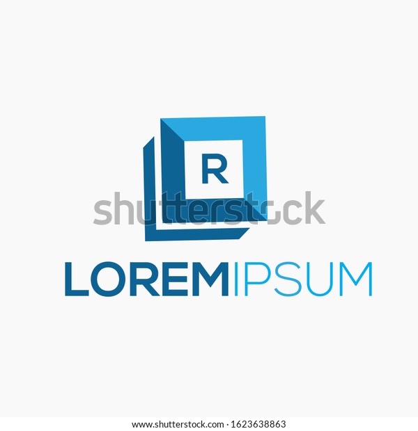 R Square Logo Concept Inspiration Stock Vector (Royalty Free ...