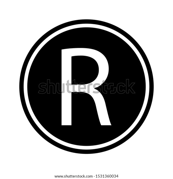 R 기호 저작권 기호 벡터 이미지 스톡 벡터(로열티 프리) 1531360034 | Shutterstock
