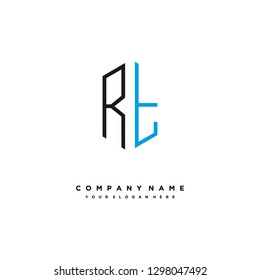 R T Initial Letter Modern Logo Stock Vector (Royalty Free) 1298047492 ...